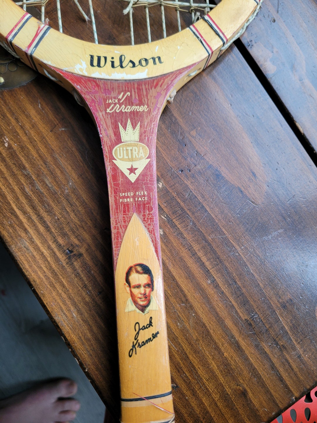 Vintage All Wood Wilson Sport Racket - Vintage Sports - Ultra Speed ...