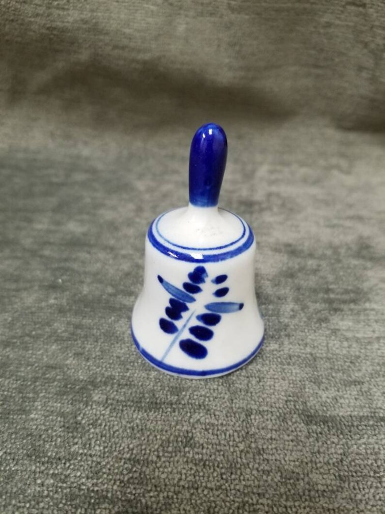 Vintage Mini Dutch Windmill Bell in Blue and Ceramic Antique Small ...