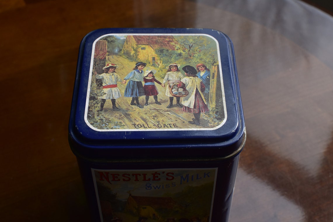 Vintage Nestles Chocolate Coco Powder Tin Squared Kitchen Canister ...