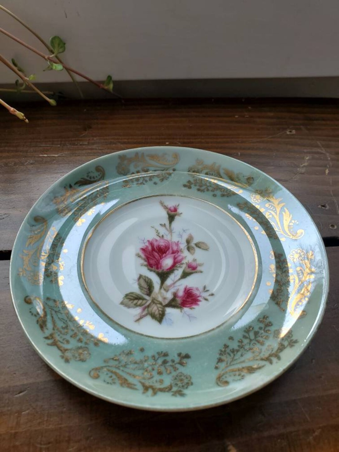 Rose China Plate - Royal Sealy China - Japan Import - Porcelain Tea ...