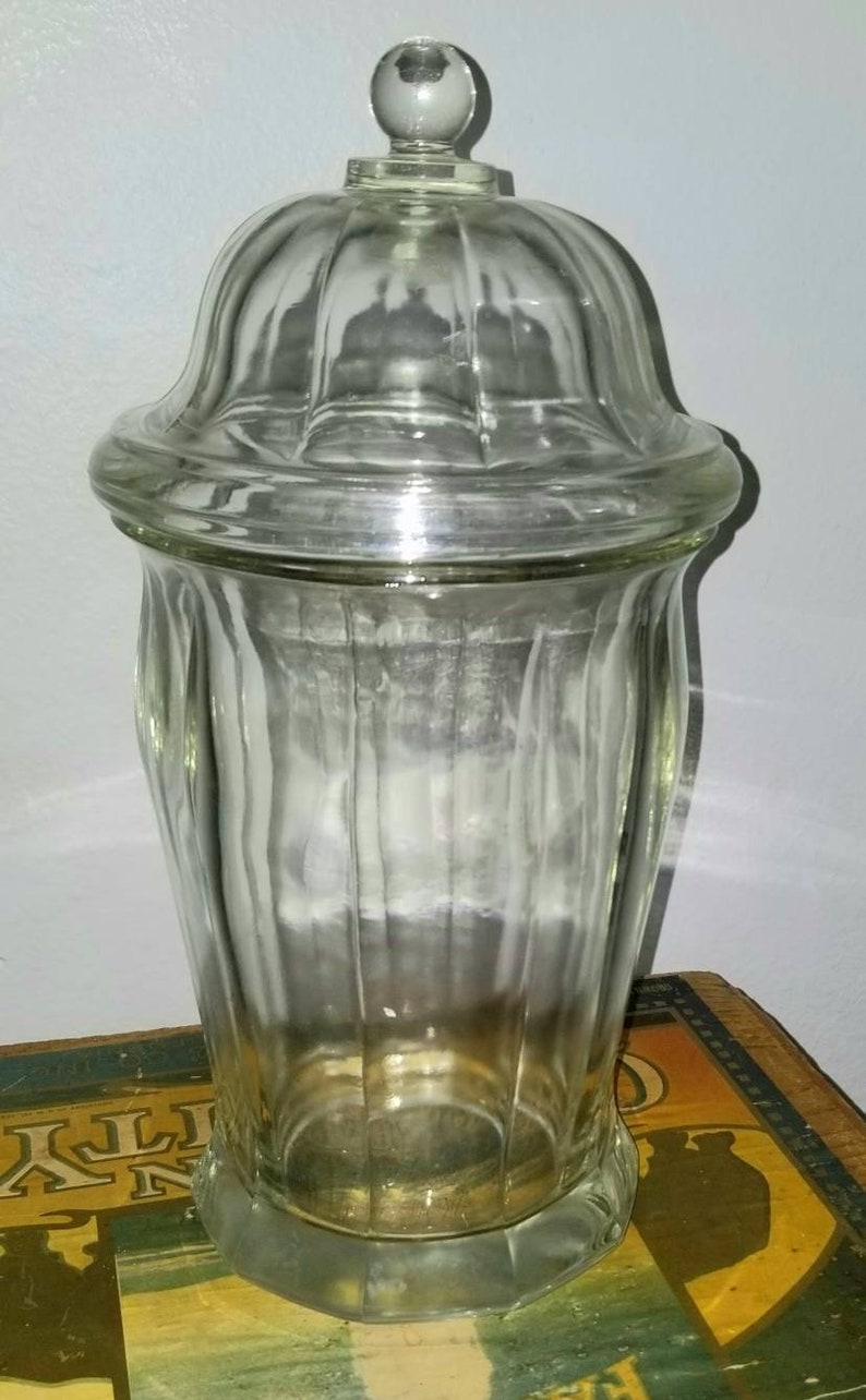XL Commercial Doctors Office - Candy Store Heavy Indian Glass Canister ...