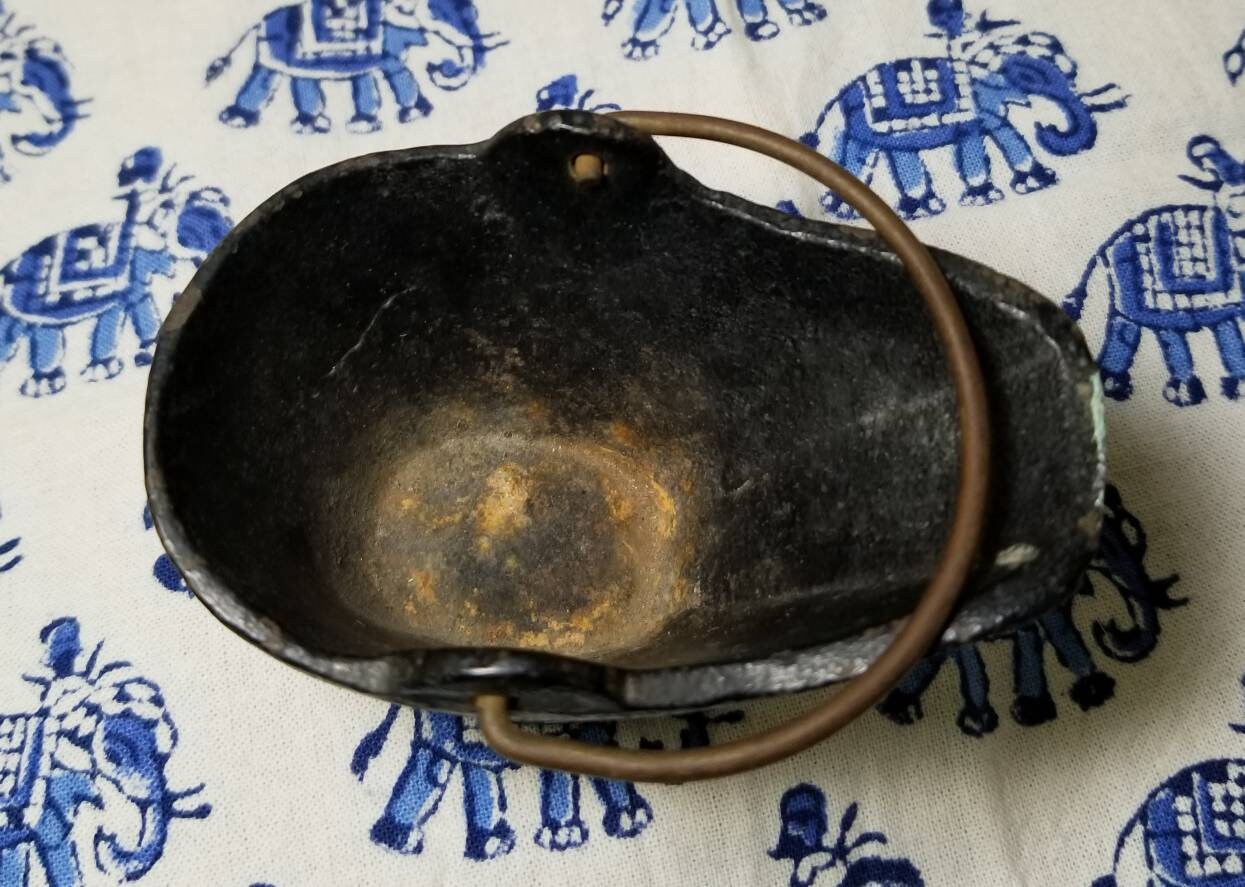 Wilton Cast Iron Miniature Kettle Bucket With Orginal Handle - 1950s ...