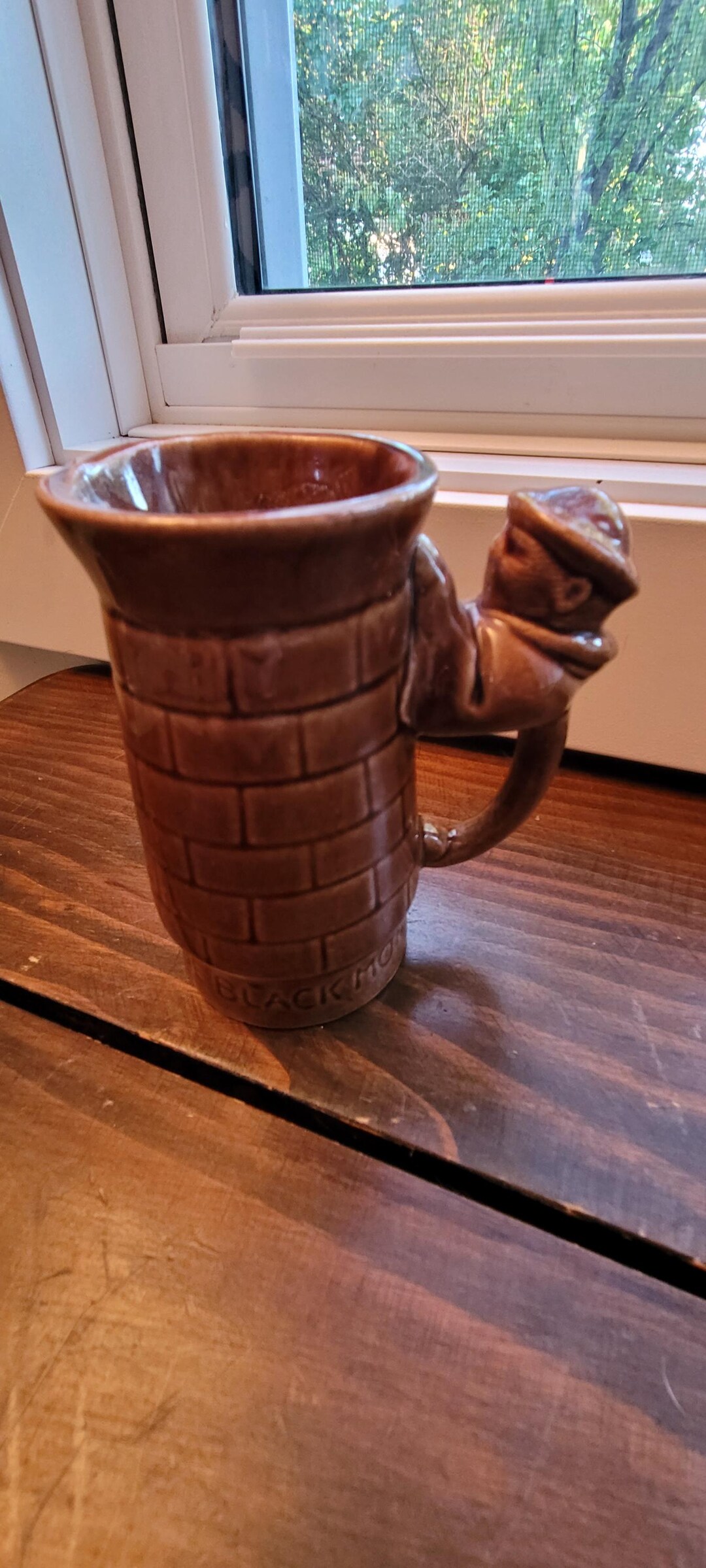 Black Monk Mug - Stone Pottery Mug - Stoneware - Etsy