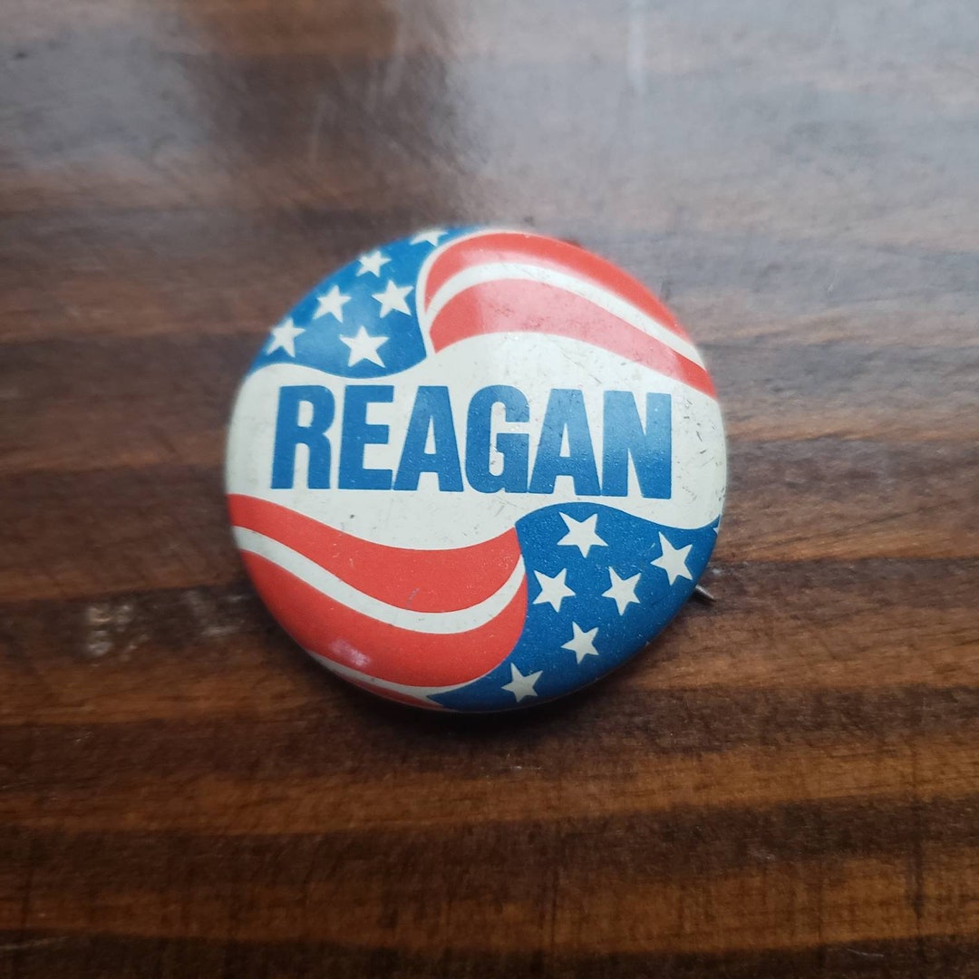 Reagan Pin - Flag Pin - 1976 - Etsy