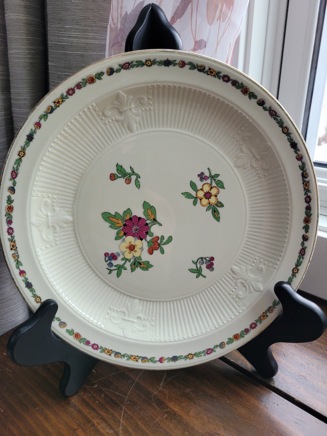 Bassett Amber Rex WRM England Porcelain China Serving Plate - Etsy