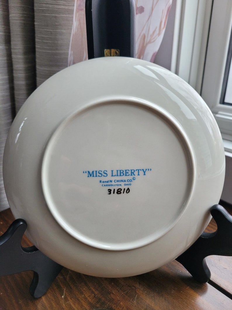 Statue of Liberty - Liberty Island Plate - "miss Liberty" R and N China ...