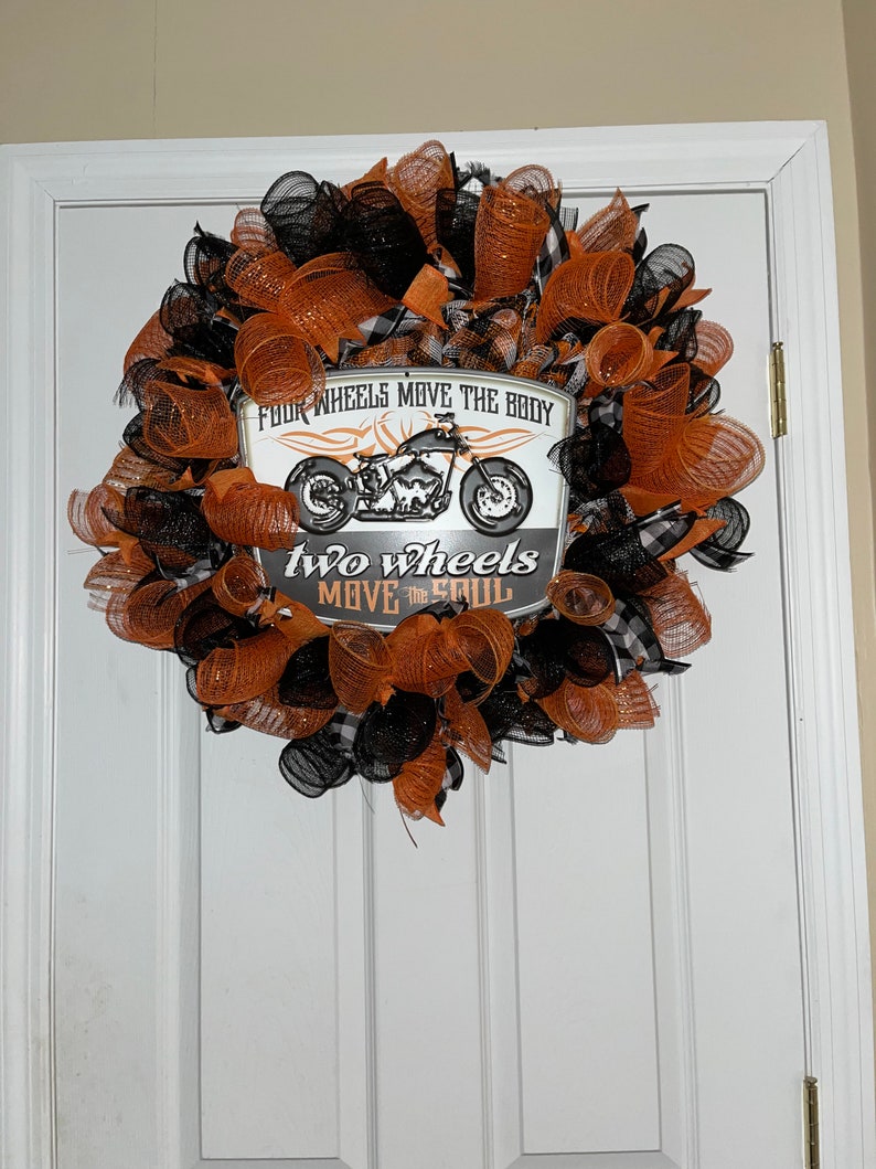 Harley Davidson Wreath - Etsy