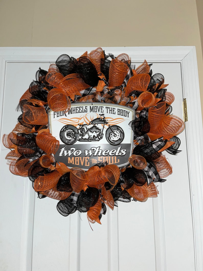 Harley Davidson Wreath - Etsy