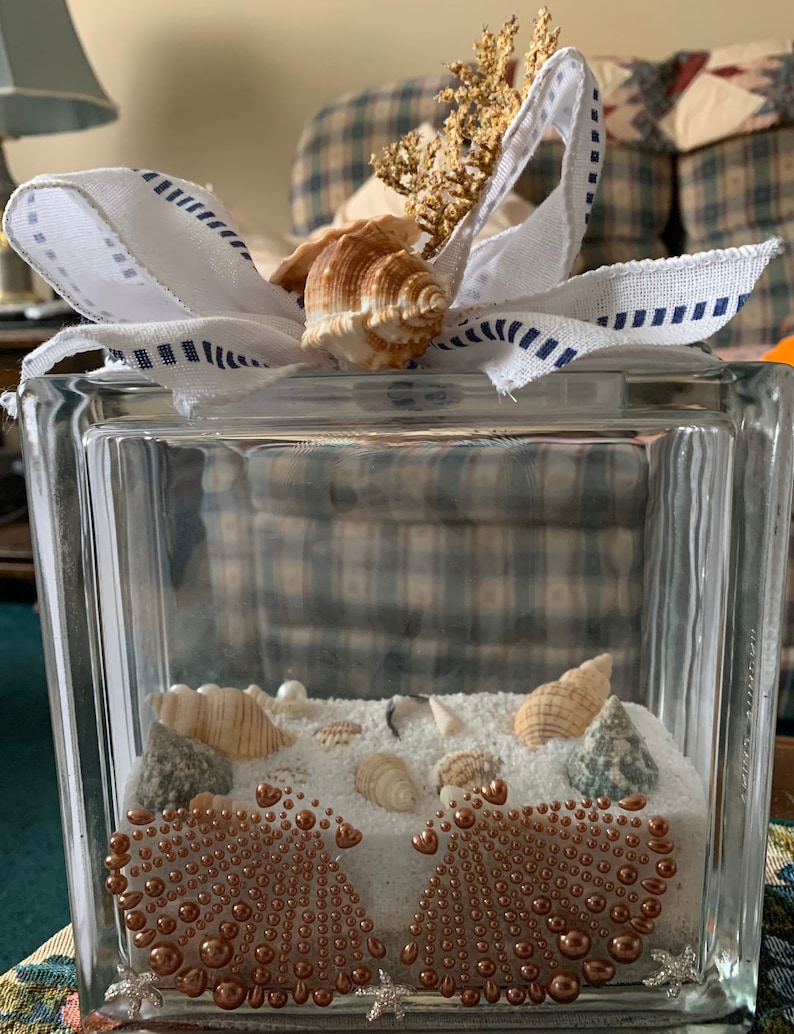 Decorated Glass Blocks - Etsy