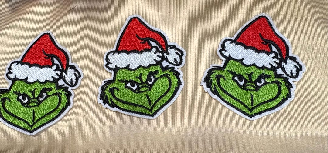Grinch Iron on Patches - Etsy