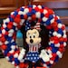 Patriotic Minnie Mouse and Mickey Pom Pom Wreath - Etsy