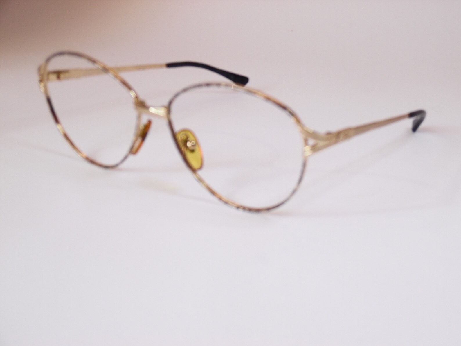 Vintage Eyeglasses Designer GOLD Used Frame Made in Italy - Etsy