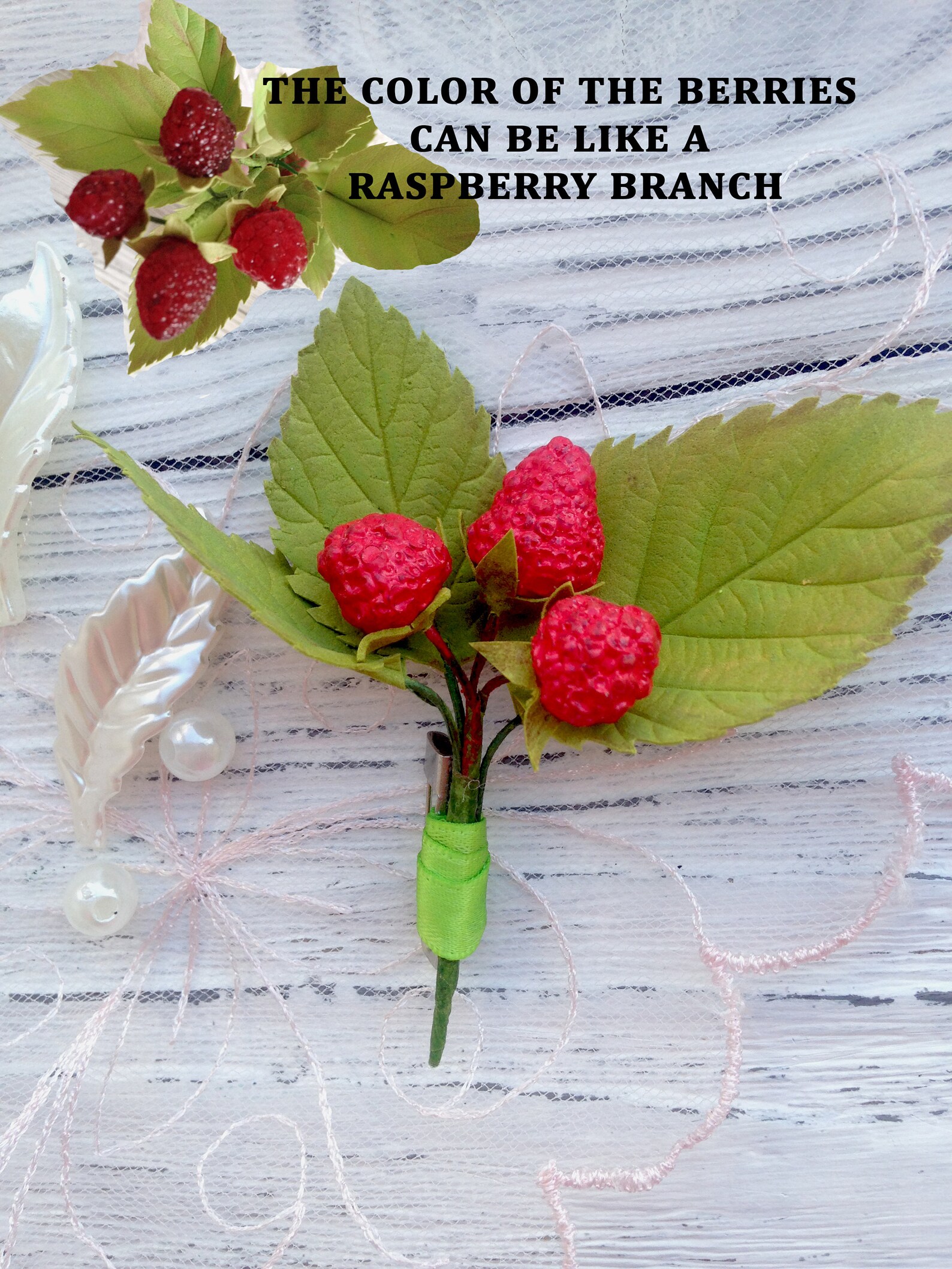 Raspberry Wedding Hair Pins Red Bridal Hair Pin Berry Hair Pin - Etsy