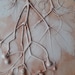 Maiden Grapes Botanical Bas-relief Wildflowers Round Plaster Cast ...
