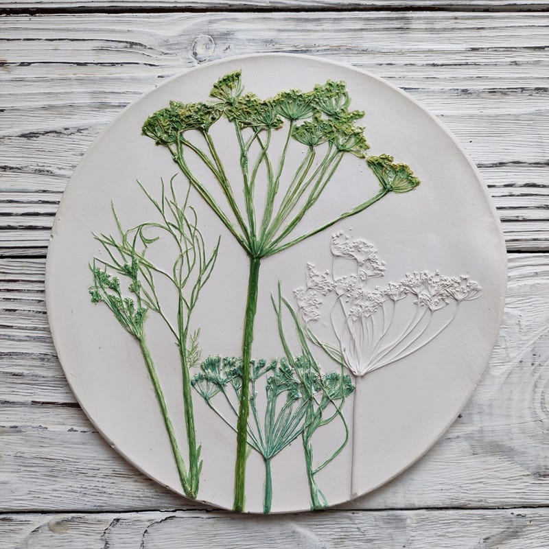 Plaster Wall Relief Round - Etsy