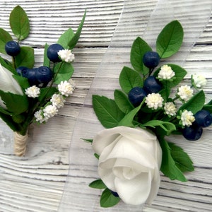 Artificial Blueberry Faux Blueberry Stem Berry Wedding Centerpiece ...