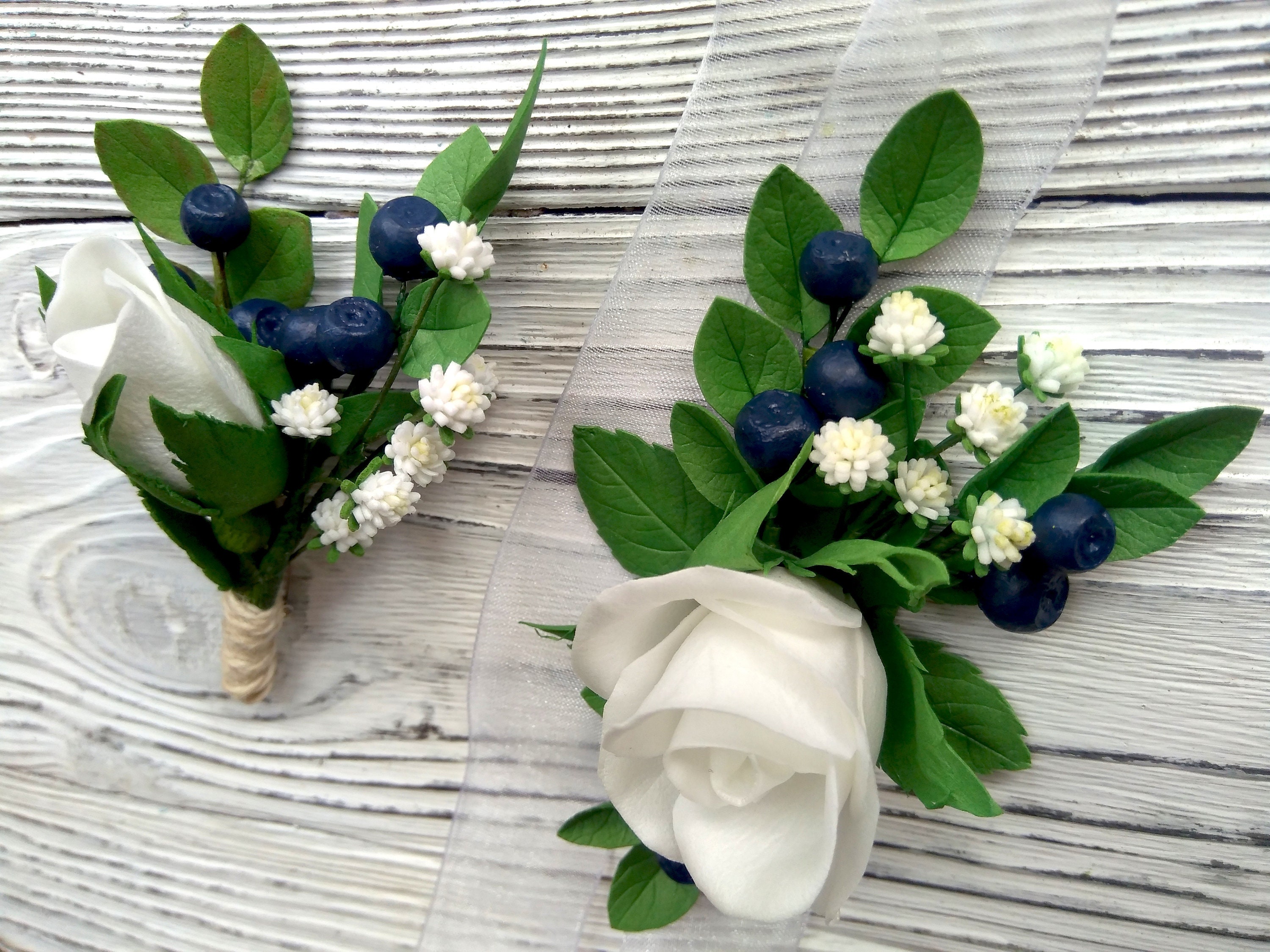 Artificial Blueberry Faux Blueberry Stem Berry Wedding Centerpiece ...
