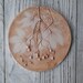 Maiden Grapes Botanical Bas-relief Wildflowers Round Plaster Cast ...