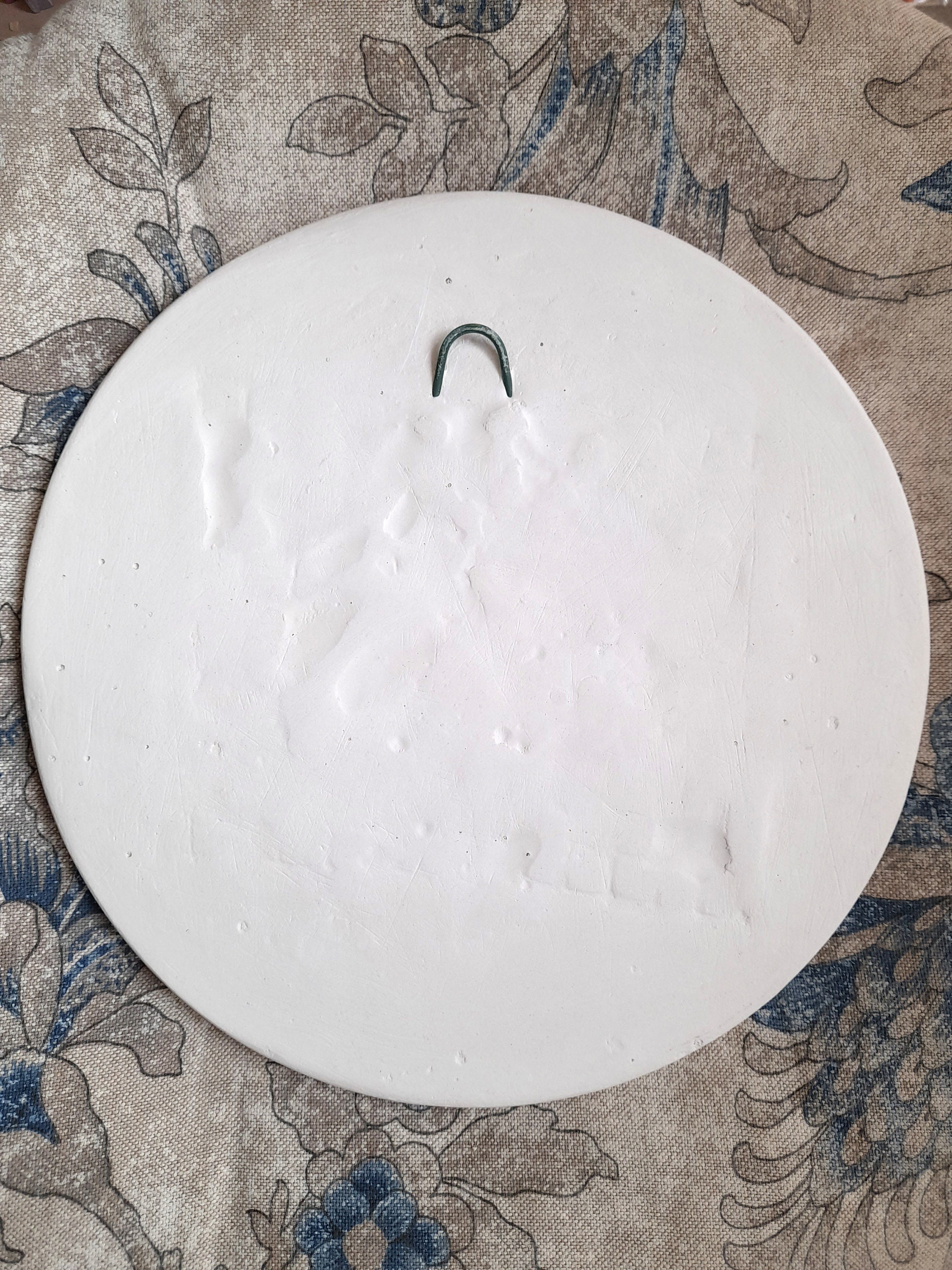 Lavender Round Plaster Cast Provence Flower Tile Floral Botanical Bas ...