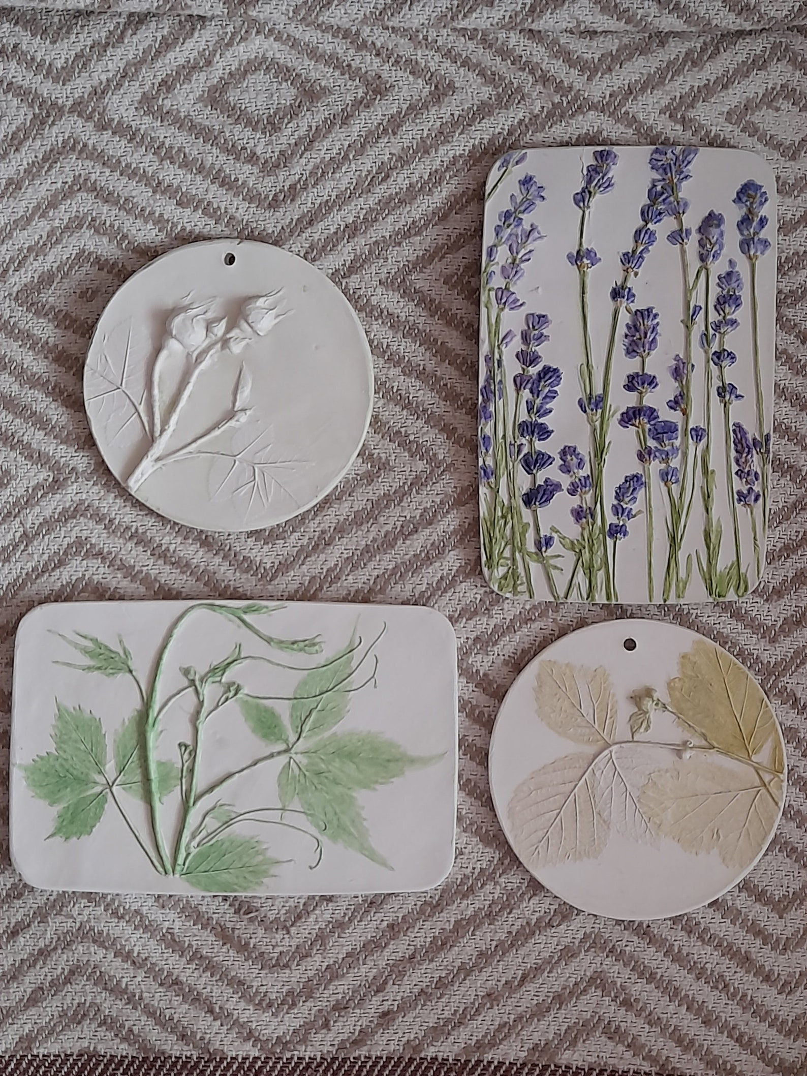 Wildflowers Botanical Bas-relief White Garden Ceramic Wall Art - Etsy