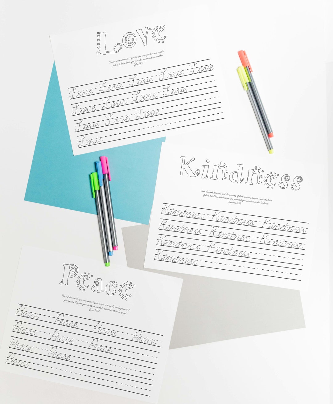 Cursive - Learn, Trace and Color the Fruits of the Holy Spirit ...