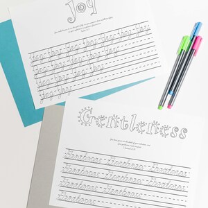 Cursive - Learn, Trace and Color the Fruits of the Holy Spirit ...