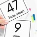 Practice Numbers 1 to 100 Flash Cards Black and White! Instant Download ...