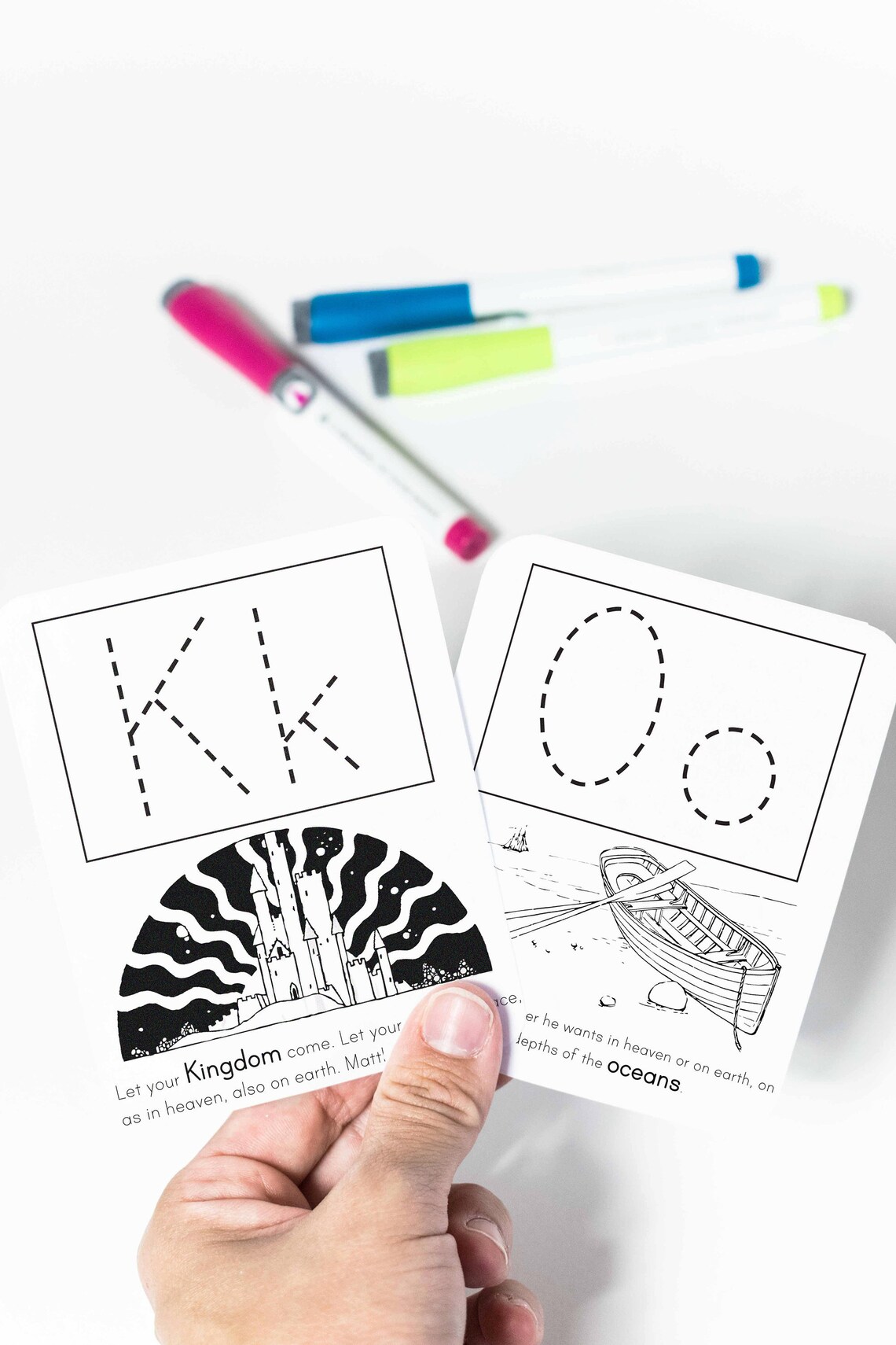Homeschooling Traceable Alphabet Cards Printable With Bible - Etsy