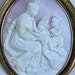 Large Oval Grand Tour Cameo of the Holy Family-religious Cameo-18ct ...