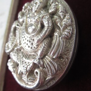Rare Victorian Anglo Indian Heavy Sterling Silver Swami Deity Pendant ...