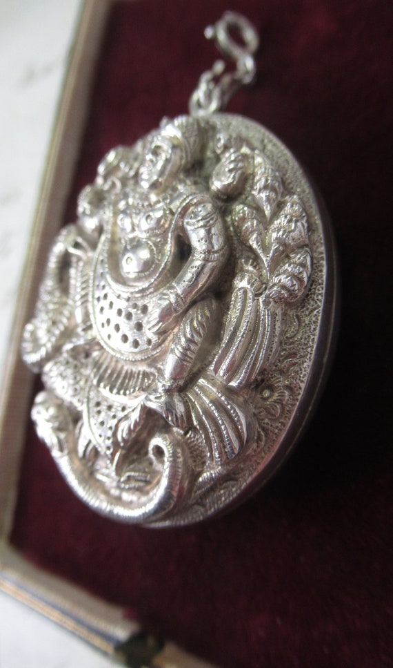 Rare Victorian Anglo Indian Heavy Sterling Silver Swa… - Gem