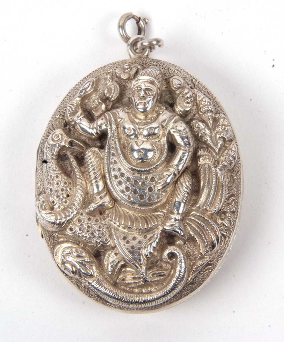 Rare Victorian Anglo Indian Heavy Sterling Silver Swa… - Gem