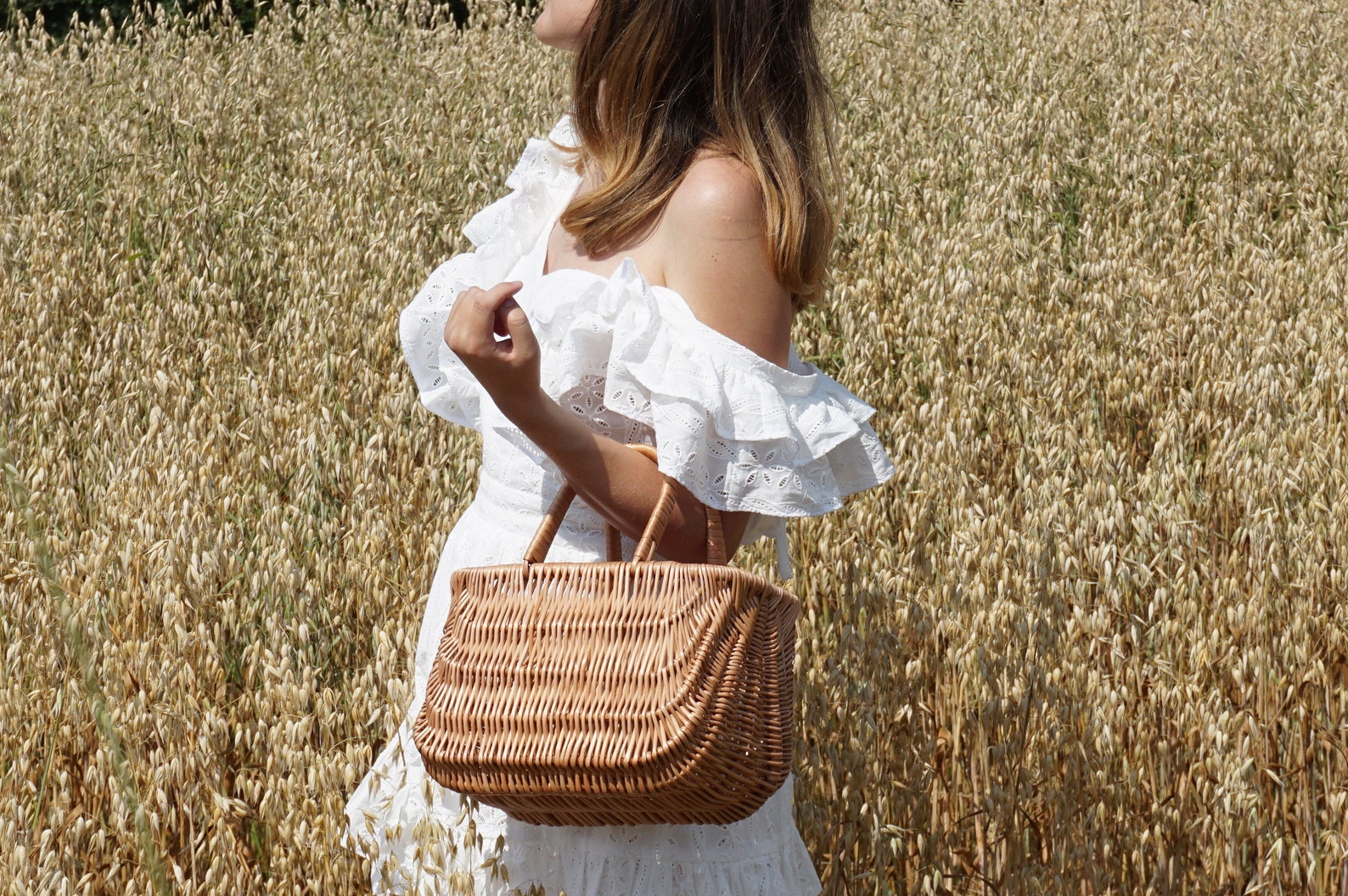 Small Wicker Handbag Summer Beach Bag Wicker Basket. - Etsy