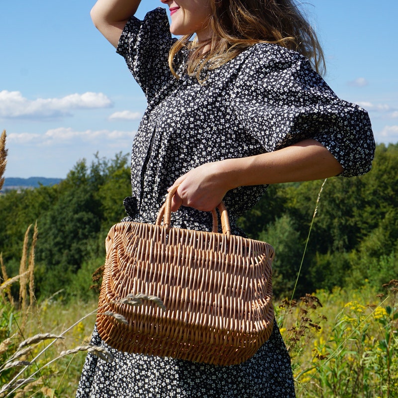 Wicker Basket Purse - Etsy