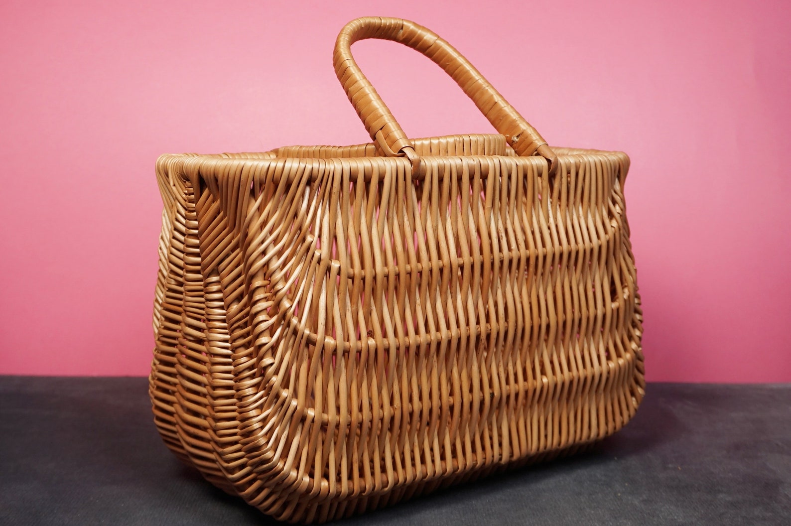 Small Wicker Handbag, Summer Beach Bag, Wicker Basket. Personalized ...
