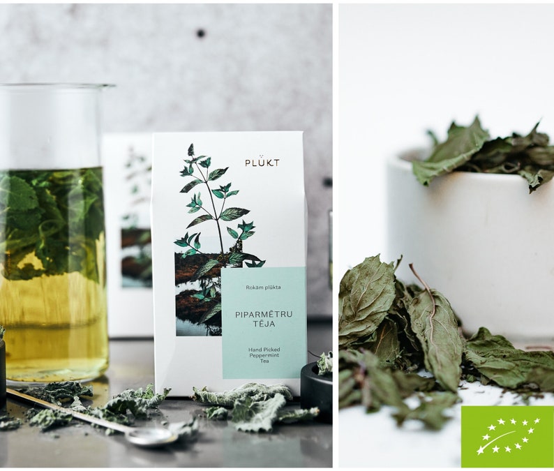 Peppermint Tea - Nordic Hand Picked,loose Leaves, Crisp Taste, Mint ...