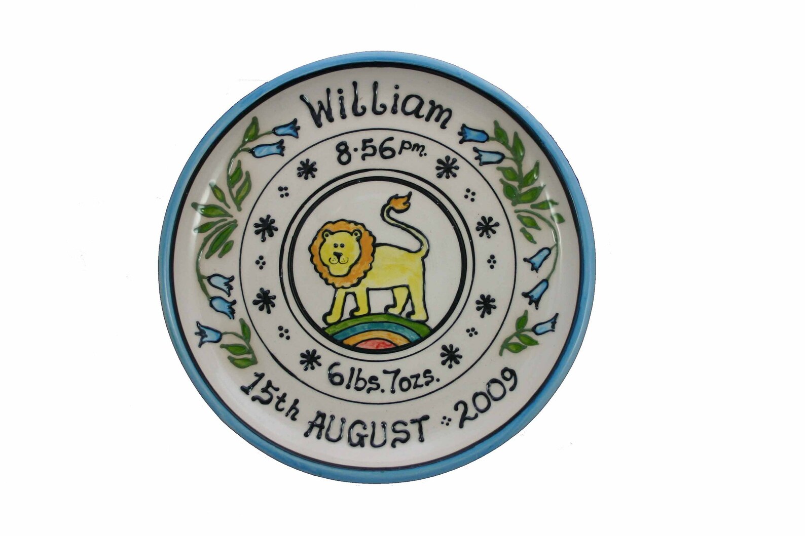 Piggery Pottery Handmade Ceramic Personalised Star-sign Birth Baby ...