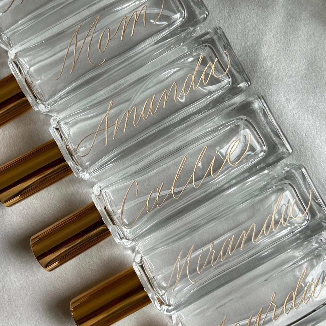 Custom Engraved Perfume Bottle, Gift From Bride, Bridesmaid Box Gift ...