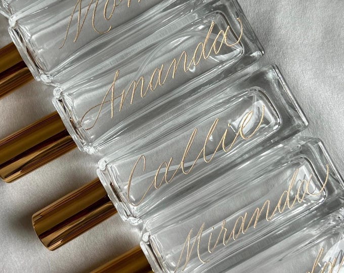 Custom Engraved Perfume Bottle, Gift From Bride, Bridesmaid Box Gift ...