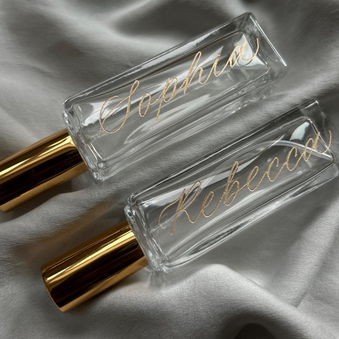 Custom Engraved Perfume Bottle, Gift From Bride, Bridesmaid Box Gift ...