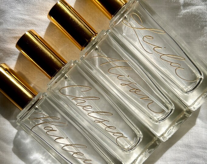 Custom Engraved Perfume Bottle, Gift From Bride, Bridesmaid Box Gift ...