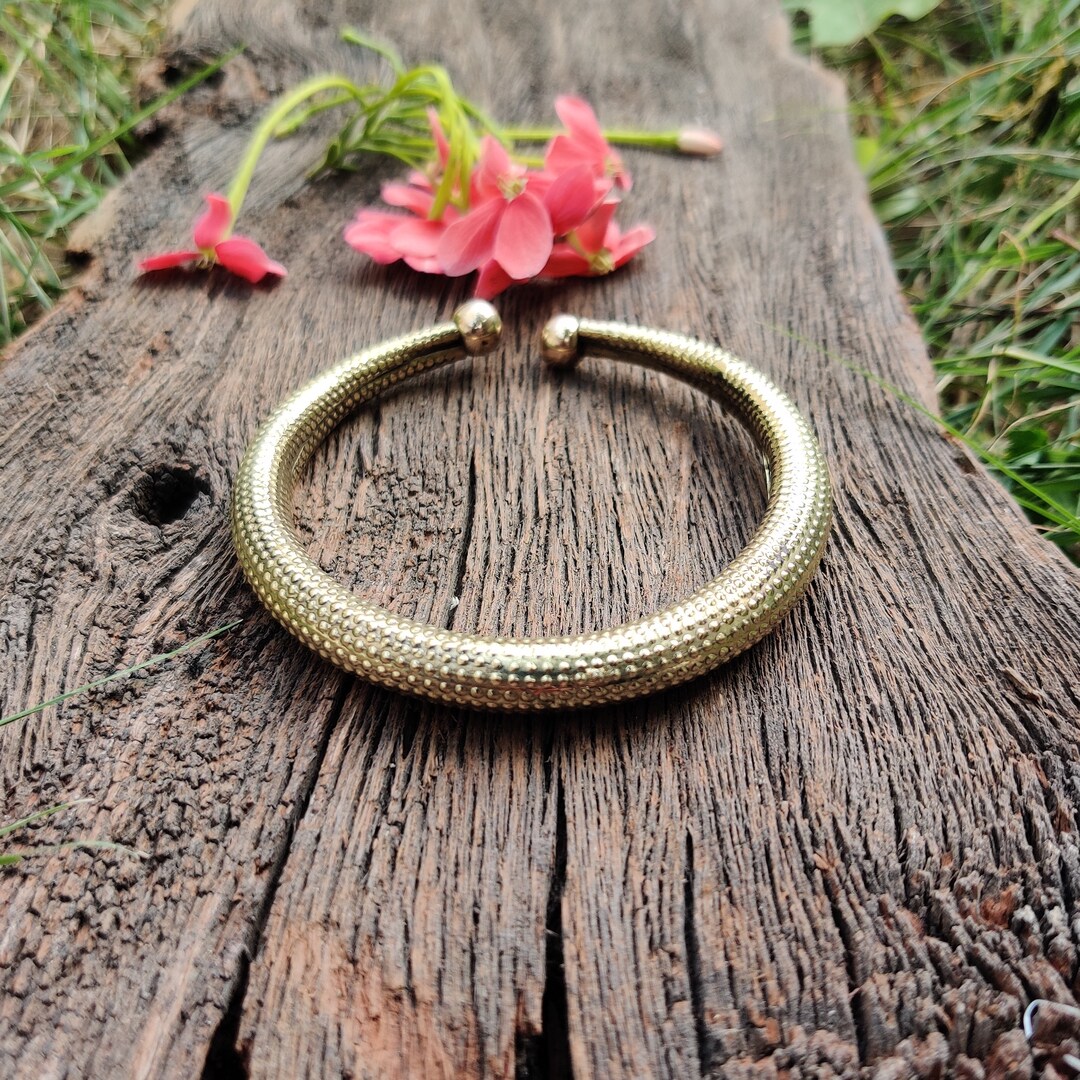 Snake Skin Hand Cuff,ethnic Hand Cuff,flexible Bracelet,ethnic Brass ...