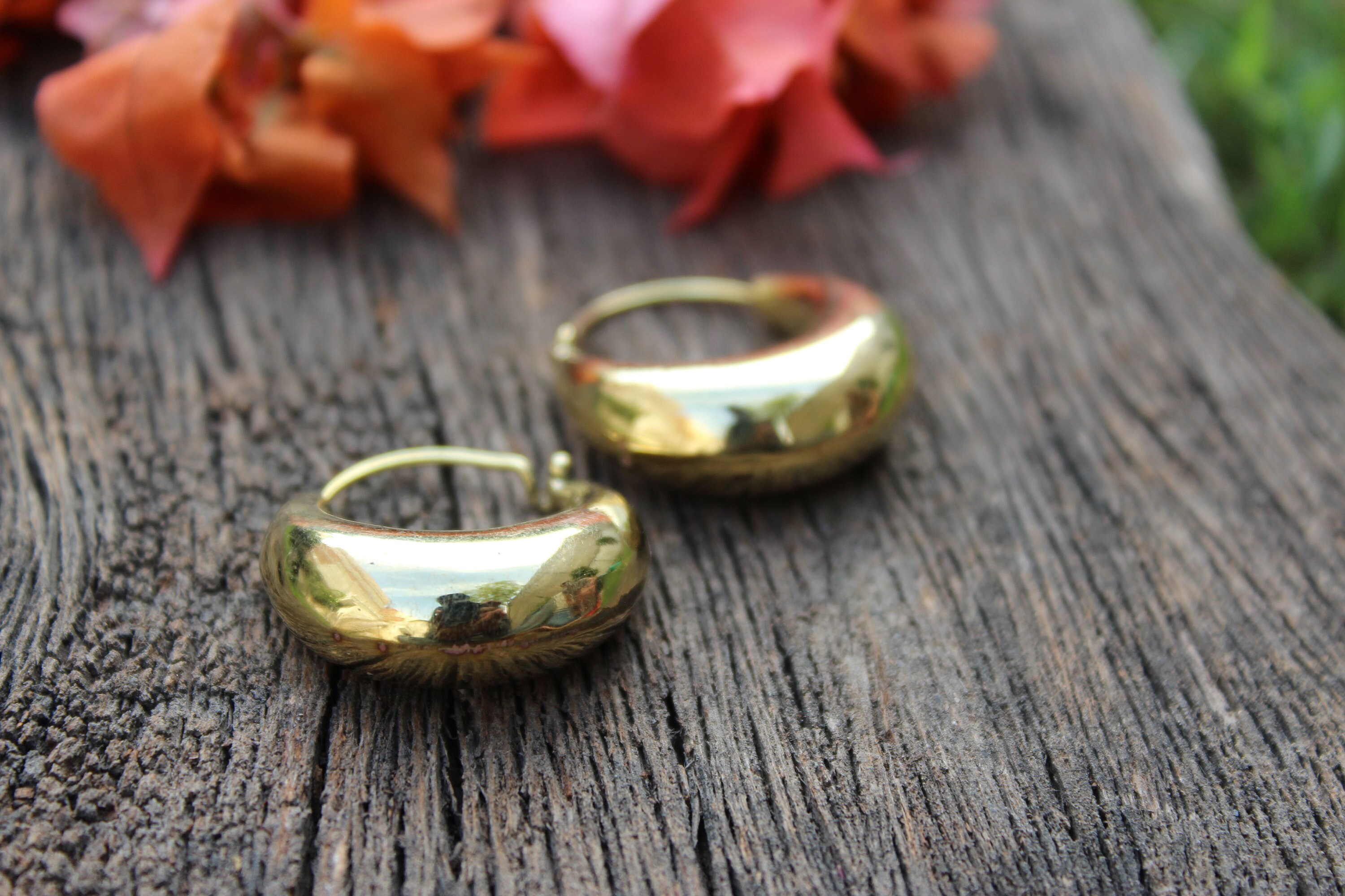 Tribal Brass Hoop Earrings ,gypsy Earrings, Ethnic Earrings,bohemian ...