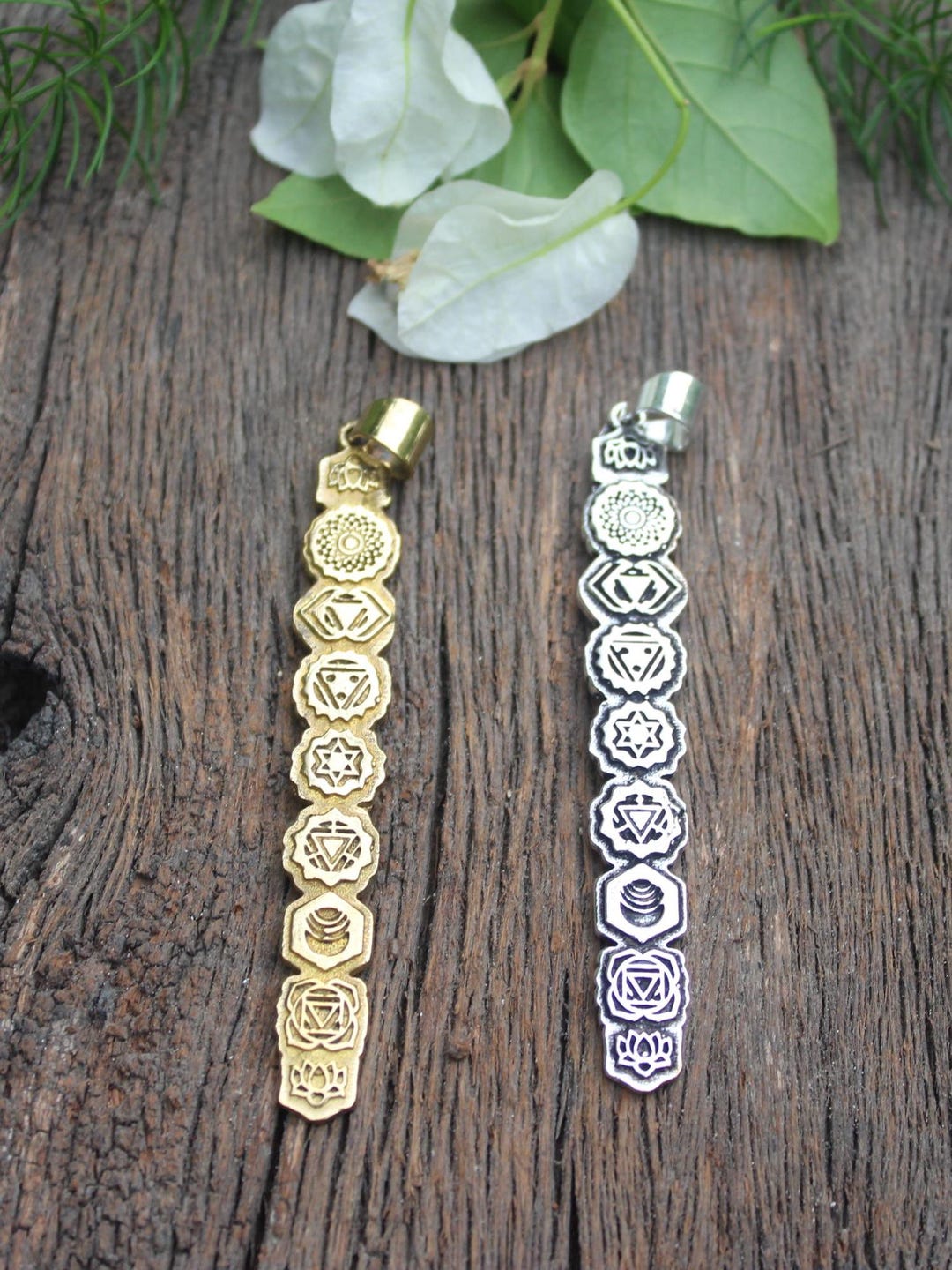 Brass 7 Chakras Pendant, Handmade Pendant,brass Pendant,chakras Pendant ...