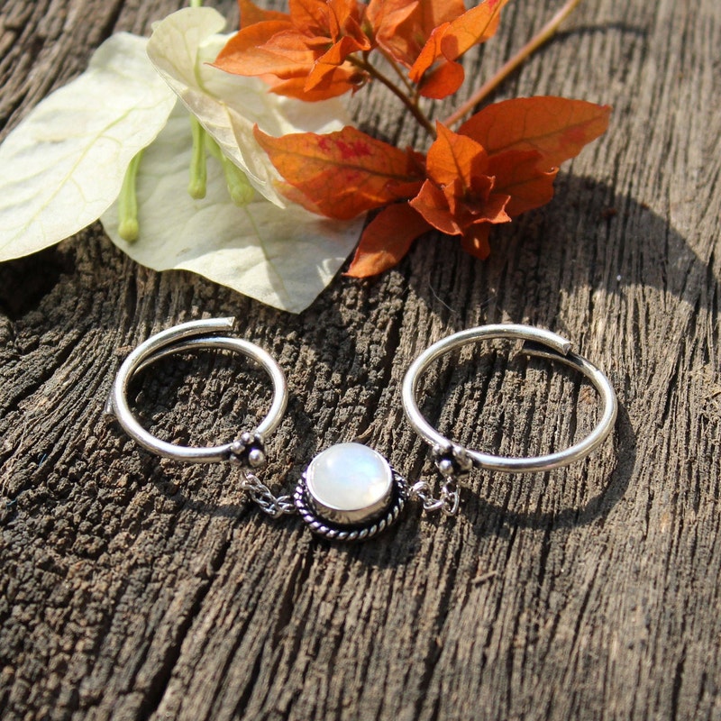 Double Ring Chain - Etsy