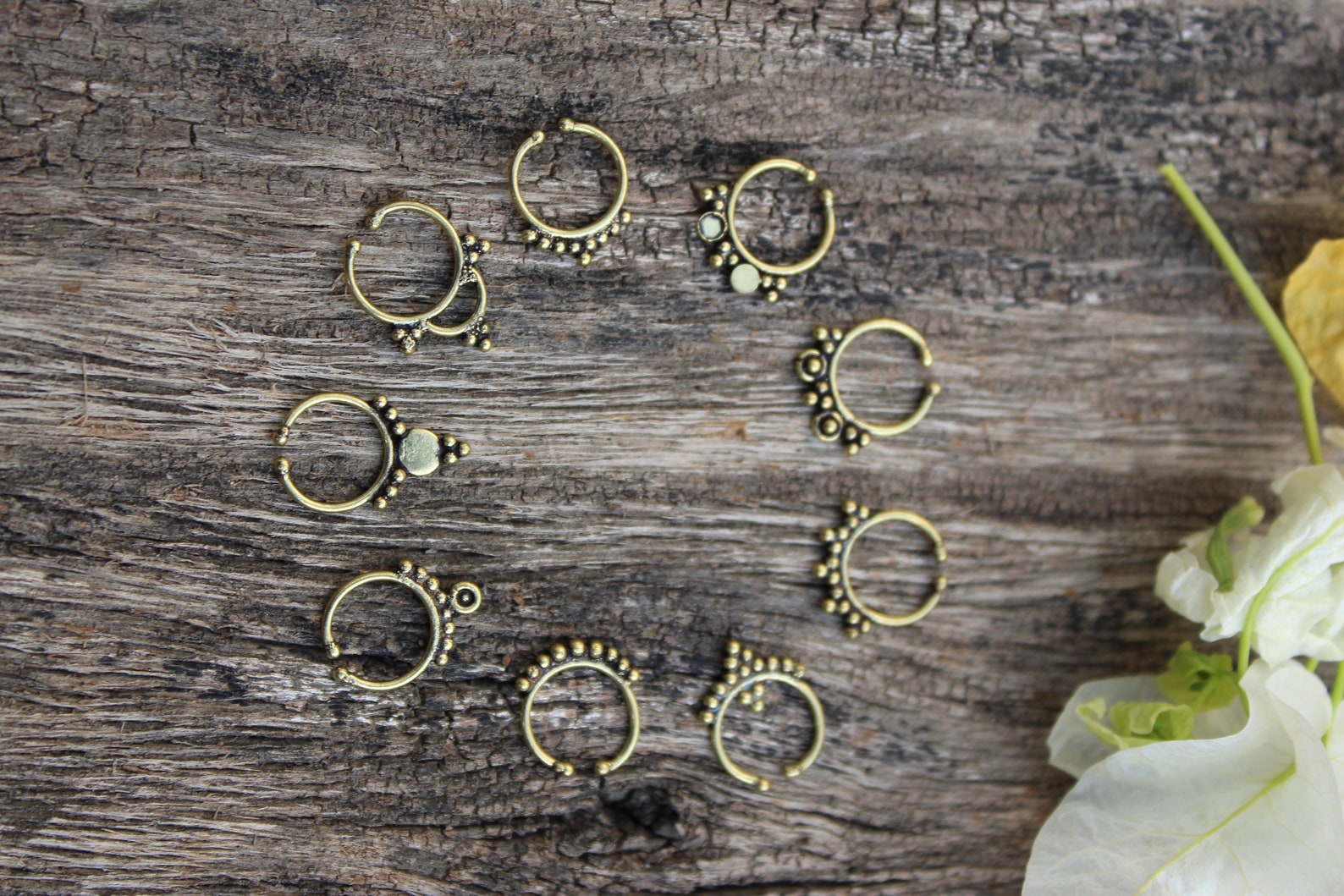 Septum Ring Real Septumhandmade Brass Septum Ring Septum | Etsy