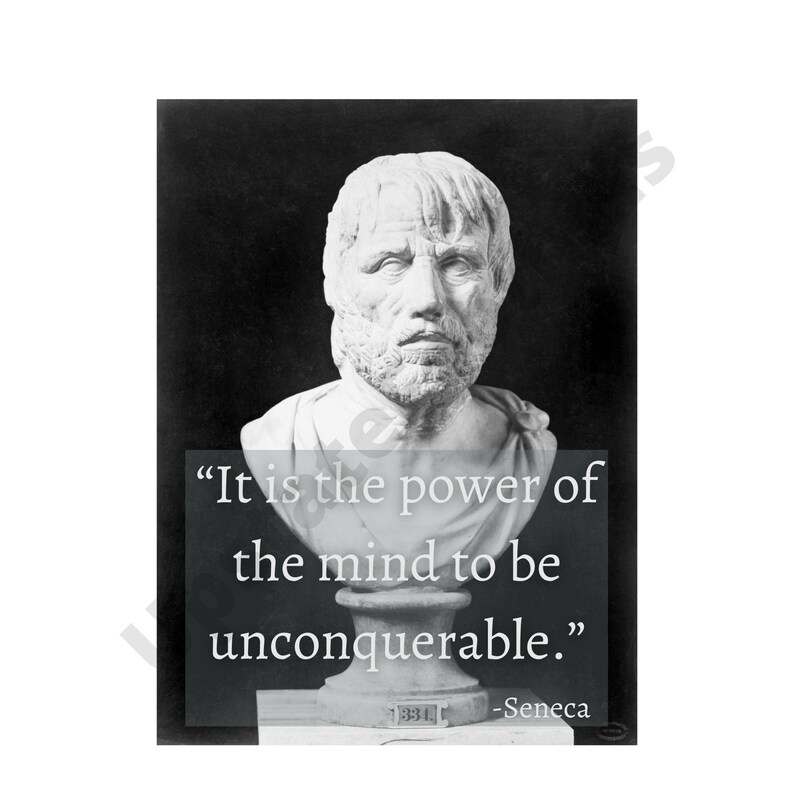 Seneca Stoicism Quote Poster Digital Download it is the Power of the ...