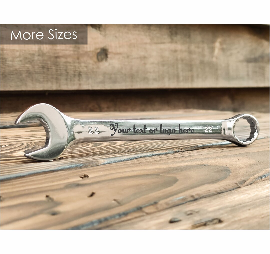 Personalized Wrench, Custom Engraved Spanner, Best Gift for Dad, Groomsman Gift, Personalized ...