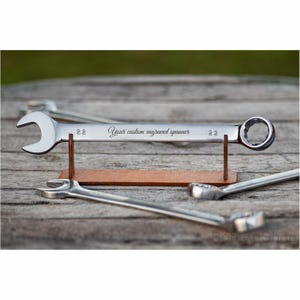 Engraved Wrench, Custom Engraved Text or Logo, Personalized Design ...