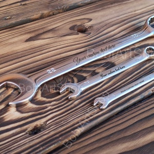 Personalized Wrench, Custom Engraved Spanner, Best Gift for Dad ...